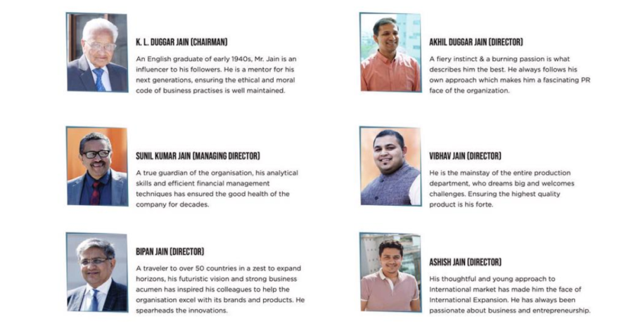 Management Team - Jain Amar Clothing Pvt Ltd